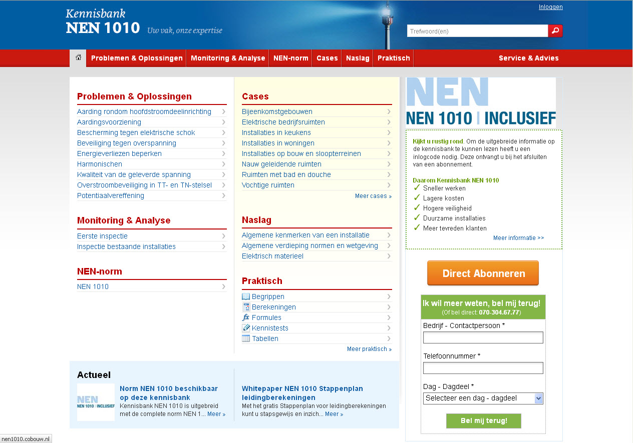 Kennisbank NEN 1010 uitgebreid met NEN 1010 norm